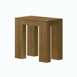Plank+Beam Modern Solid Wood Rectangular Side Table for Living Room, 25 ...