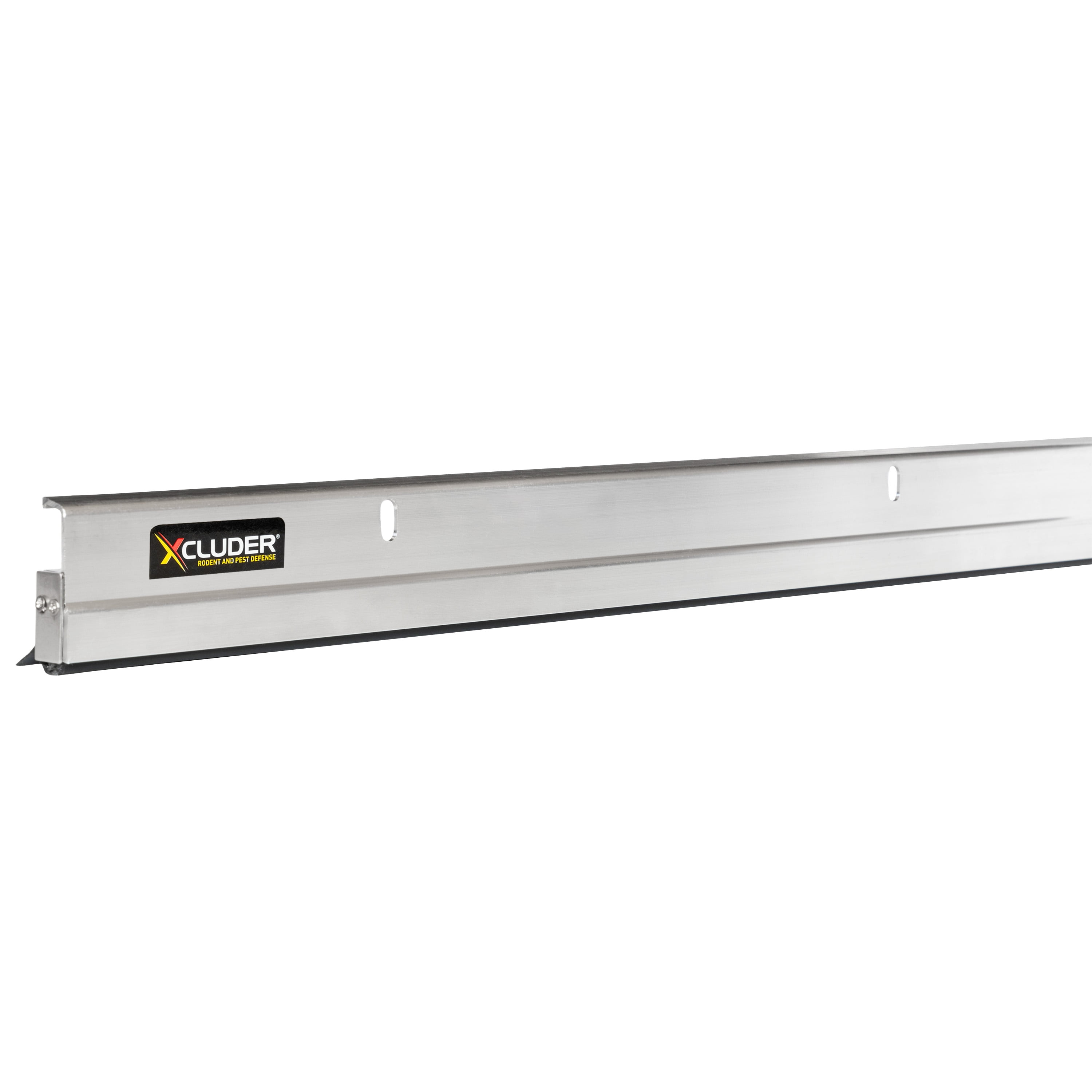 Xcluder 48” Standard Rodent Proof Door Sweep, Anodized Aluminum; Stop ...