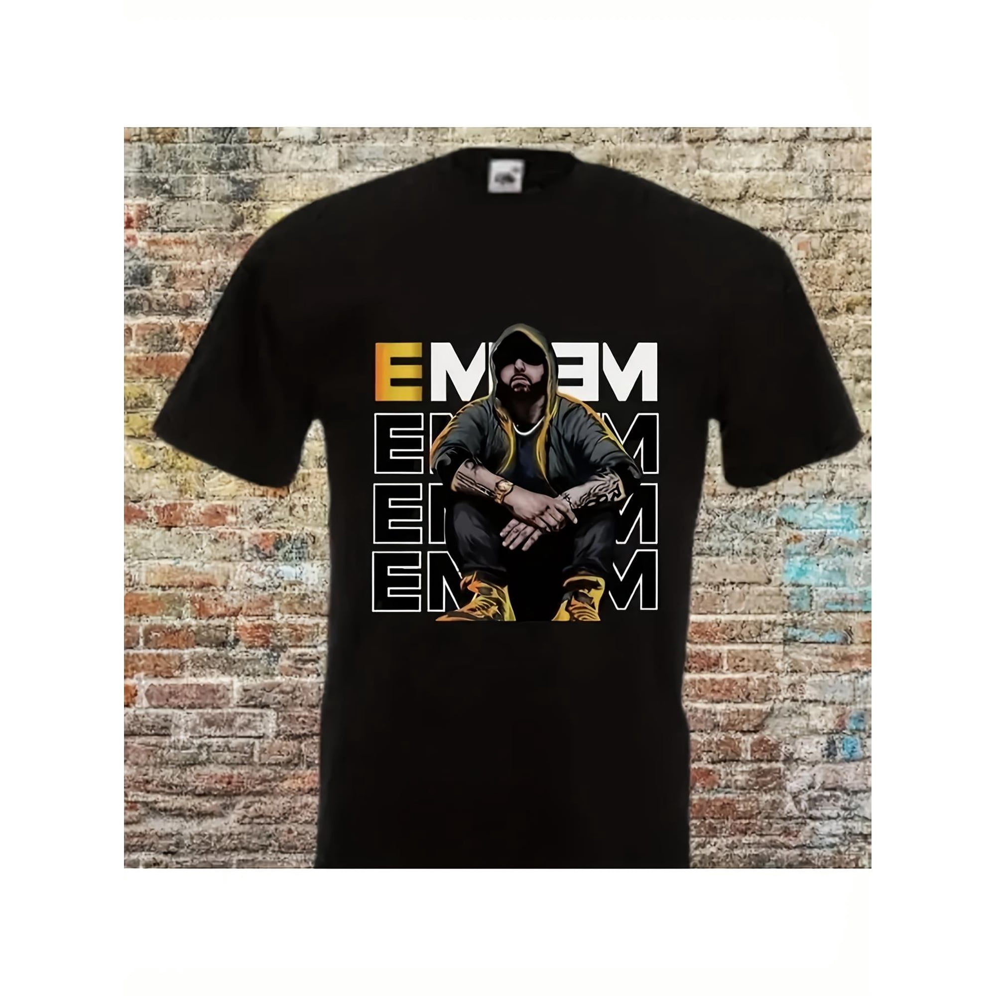 Click here for Yingd T Shirt Mens Eminem Bold Logo Graphic Hip prices