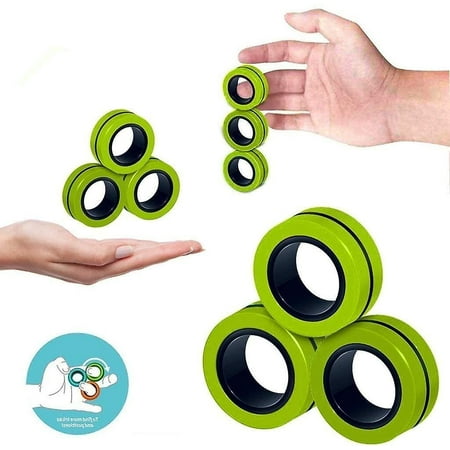 Stress Relief Reducer Spin For Adults Children Edc Adhd, Magnetic Rings ...