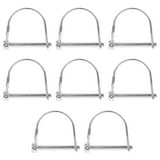 Kesenlong Safety Pins 8Pcs Shaft Locking Carbon Steel Safety D Shaped ...