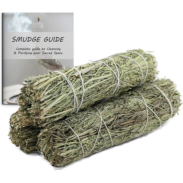 AncientVeda 3 Pack Copal Sage Smudge Sticks Bundles & Smudge Guide for ...
