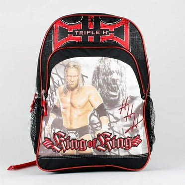 "WWE Raw Power 16"" Cordura Backpack with 3D Artwork, Mesh Pockets, and ...