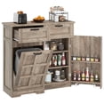 DEXTRUS Tilt Out Trash Can Cabinet for 10-gal Trash Bin, Kitchen ...