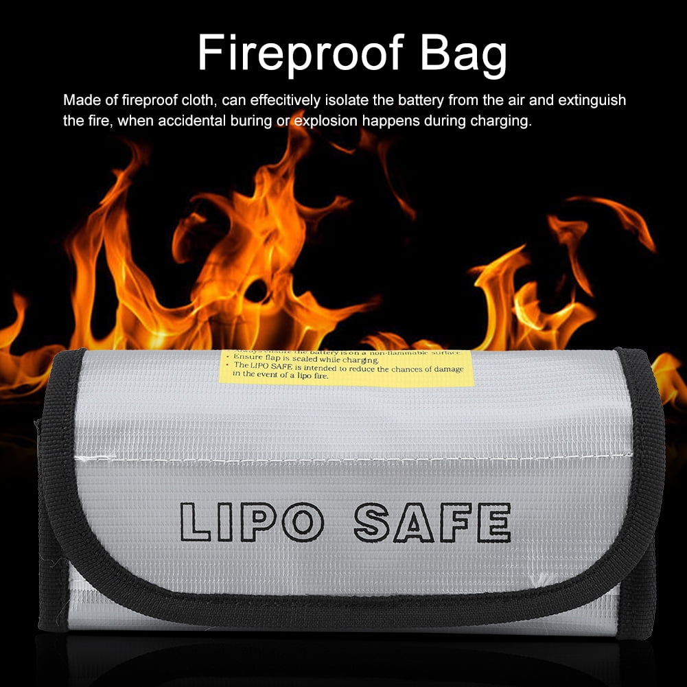 Delaman Fireproof Bag, LiPo Battery Fireproof Explosion Proof Safety ...