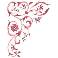 Small Script Alphabet and Numbers Wall Stencil -E138S by Designer ...