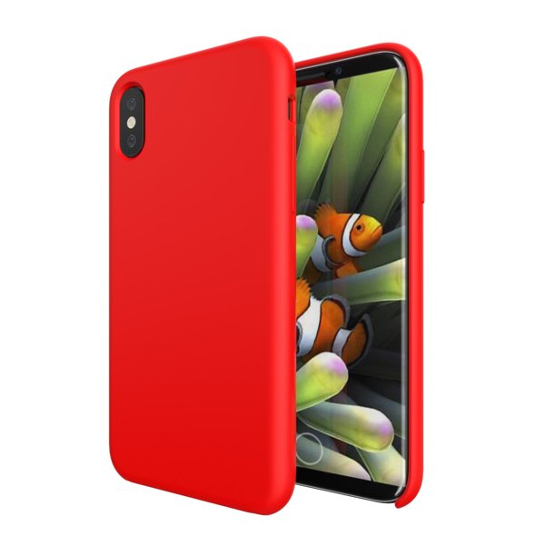 Apple iPhone X Case, Silicone Finish, PC Backcover, Shock Absorbing ...