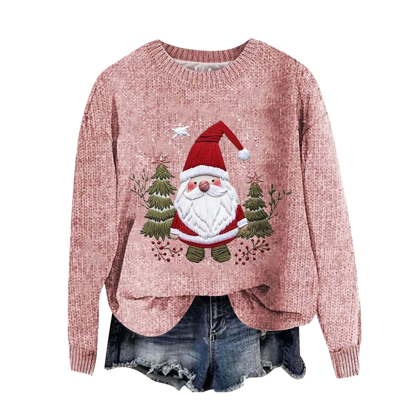 Click here for Zhanying Plus Size Ugly Christmas Sweater Loose Fi... prices