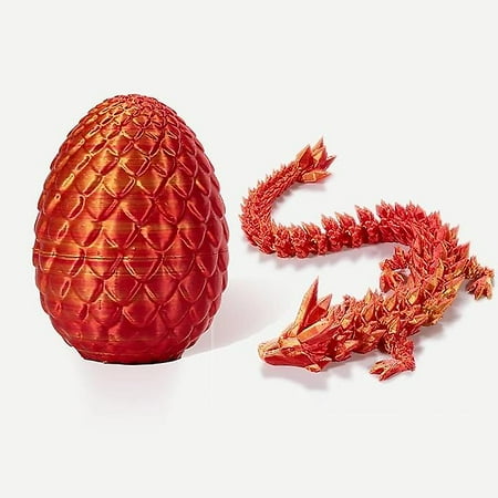 3d Printed Dragon Eggs With Dragon Inside, Fully Articulated Crystal ...