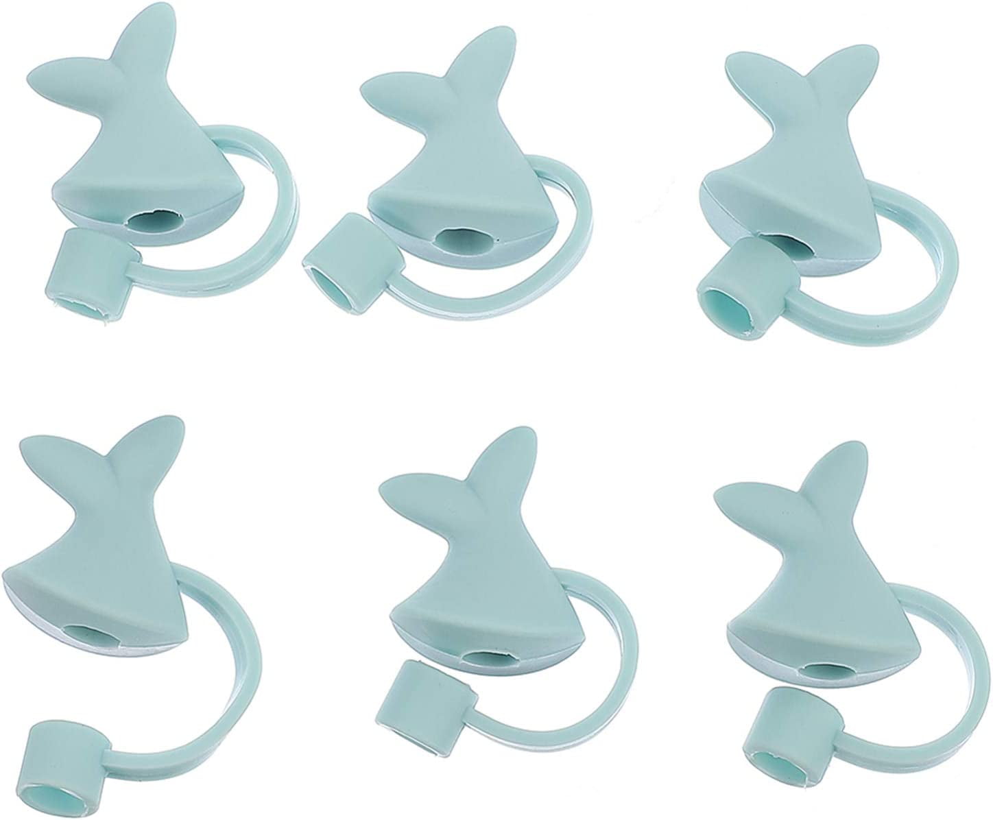 Silicone Straws Silicone Straws 6PCS Silicone Straw Tips Cartoon Straw ...