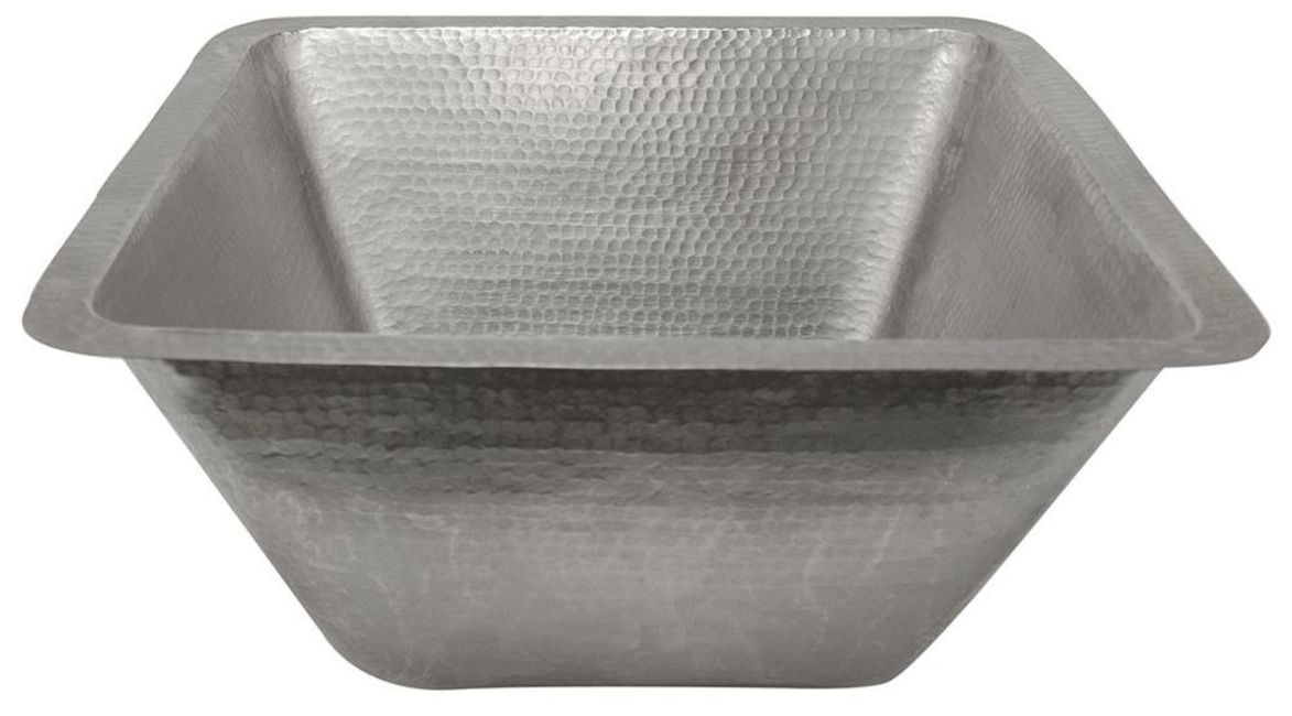 Premier Copper Products Bs17en 17" Undermount Square Single Basin ...