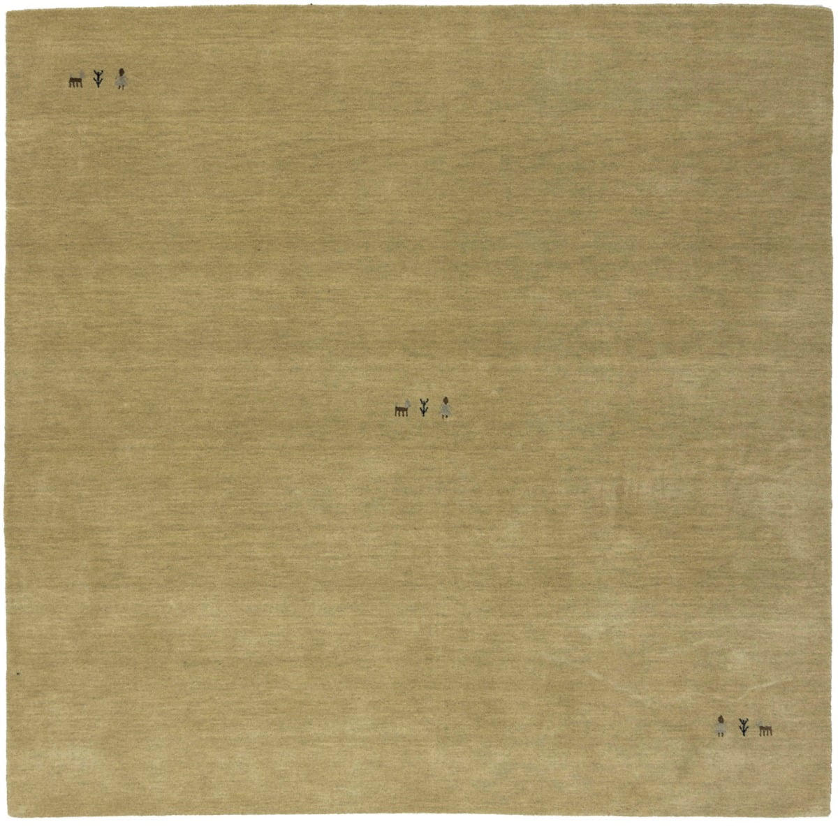 Beige Tribal 6X6 Gabbeh Modern Square Rug - Walmart.com