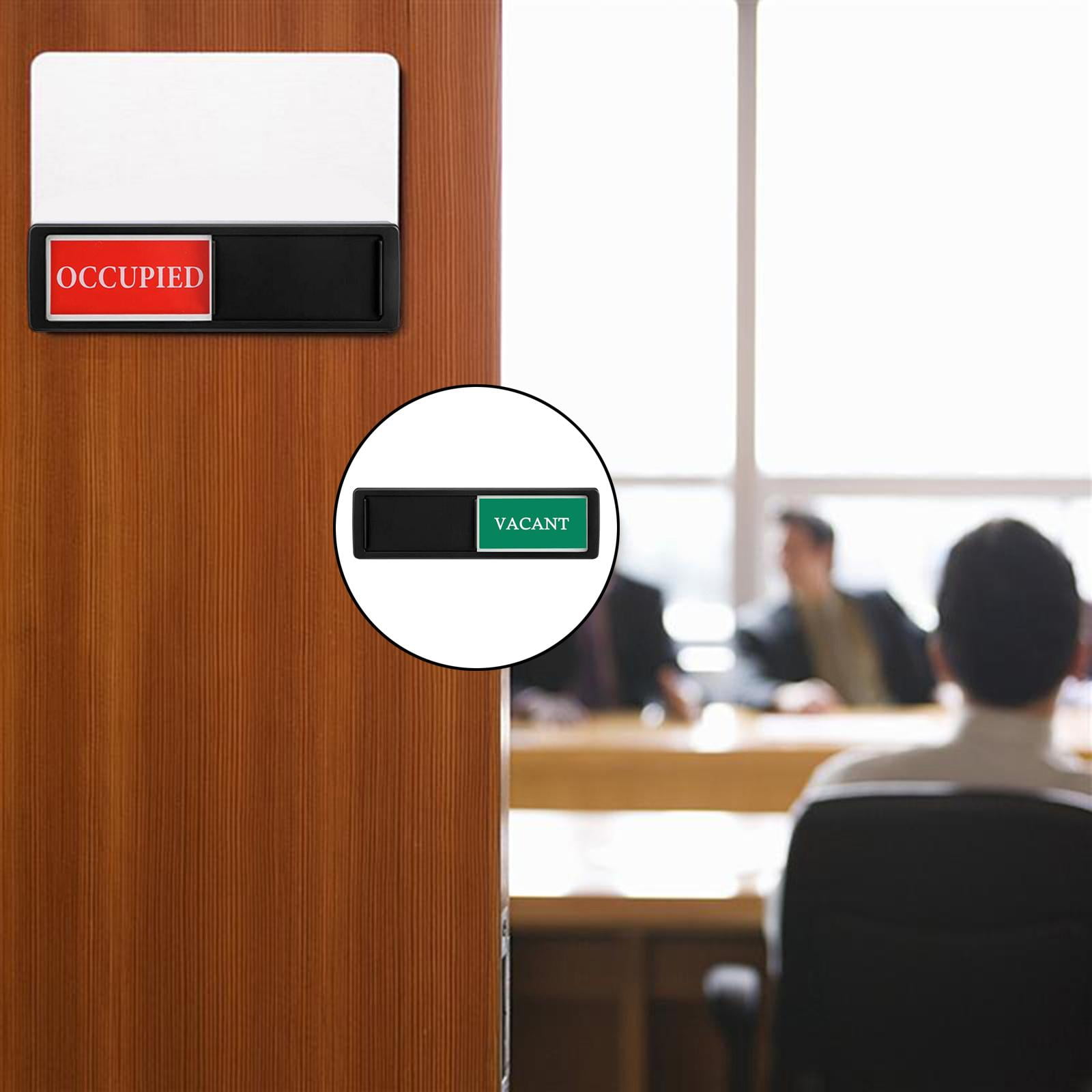 Privacy Sign, Non-Scratch Self Adhesive Slider Door Indicator Signs ...