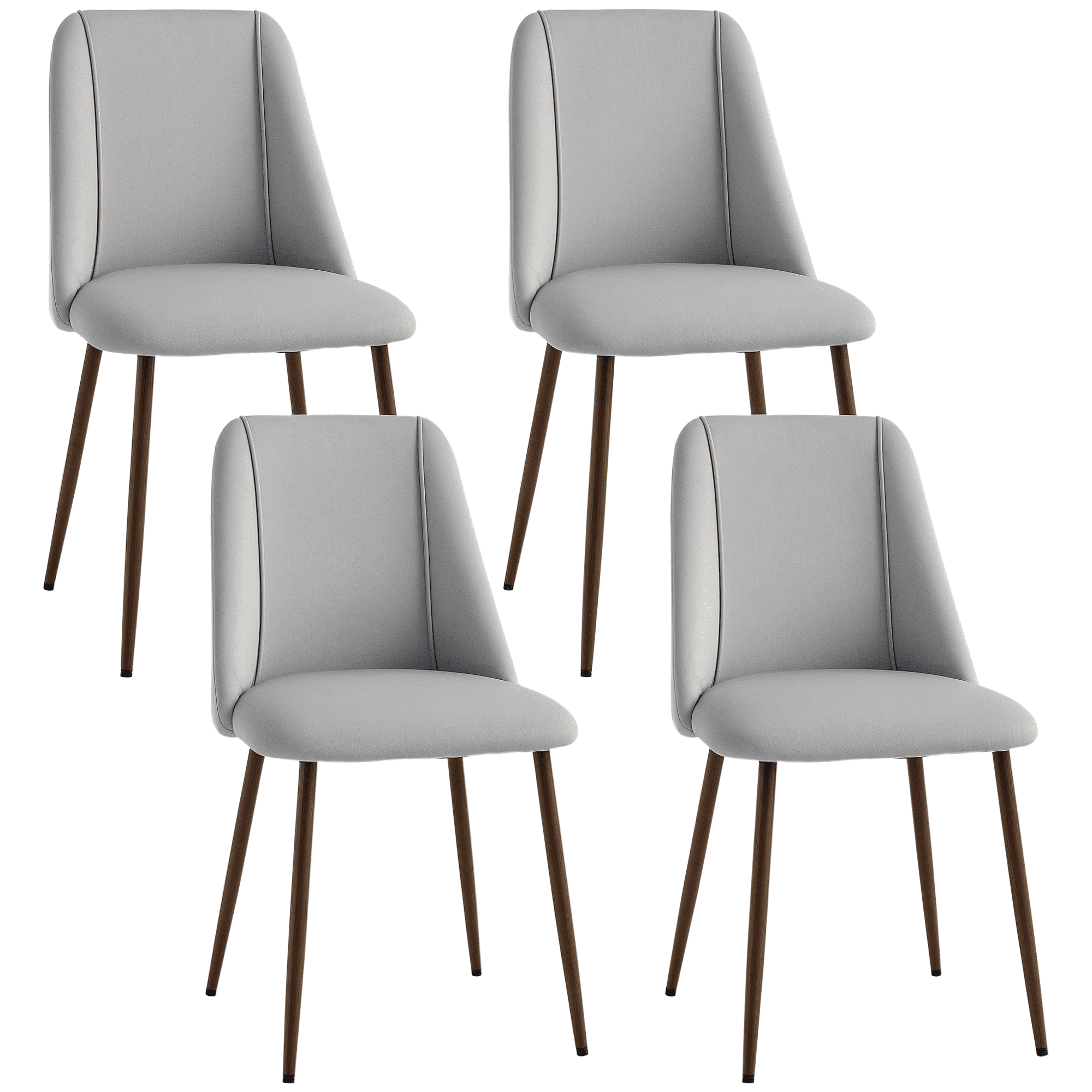 Click here for Homcom Dining Chairs Set Of 4  Accent Chair With V... prices