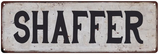SHAFFER Vintage Look Rustic Chic Metal Sign 8x24 108240036723 - Walmart.com