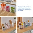 UDIYO Refrigerator Organizer Bins, Fridge Side Door Storage Containers ...