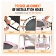 60" Kids Trampoline, 5FT Mini Trampoline with Enclosure & Basketball ...