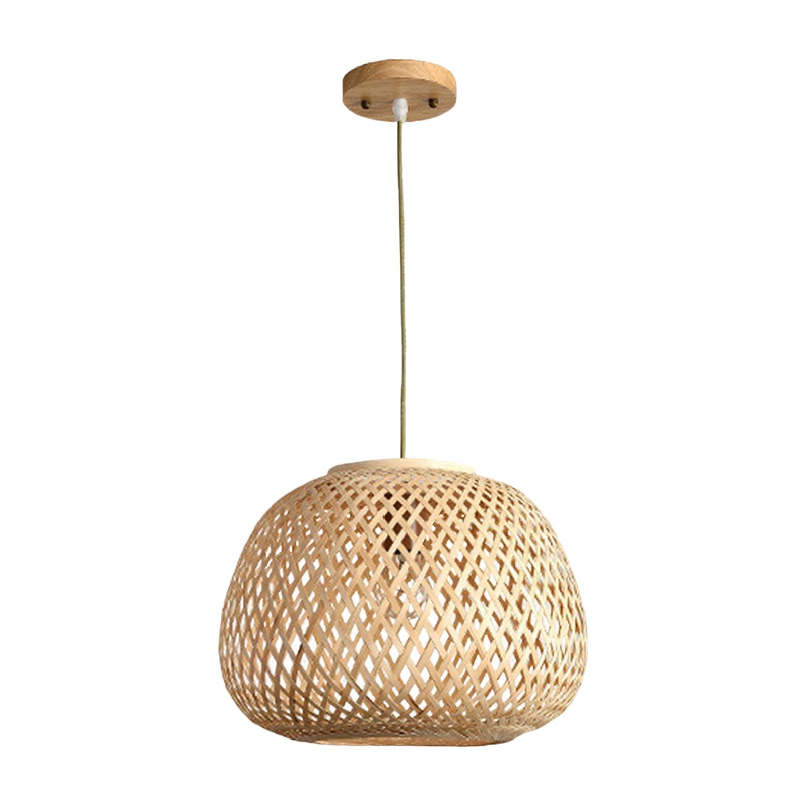 Click here for Milaget Rustic Hand Woven Pendant Light Hanging Li... prices
