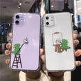 Designed for iPhone Case, Cute Cartoon Dinosaur Clear Soft Phone Case ...