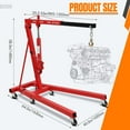 4400LBS Engine Hoist, Folding Hydraulic Hoists Cherry Picker, Heavy ...