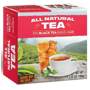 TEViVE All Natural Black Tea, 200 Tea Bags, 3.52 OZ, (2 Boxes of 100 ...