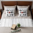 Bed Runner for King Size Bed, Farmhouse Life 3 Pcs Bedding Runner Set ...