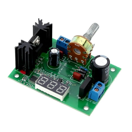 LM317 AC/DC Adjustable Voltage Regulator Step-down Power Supply Module with LED Display ...