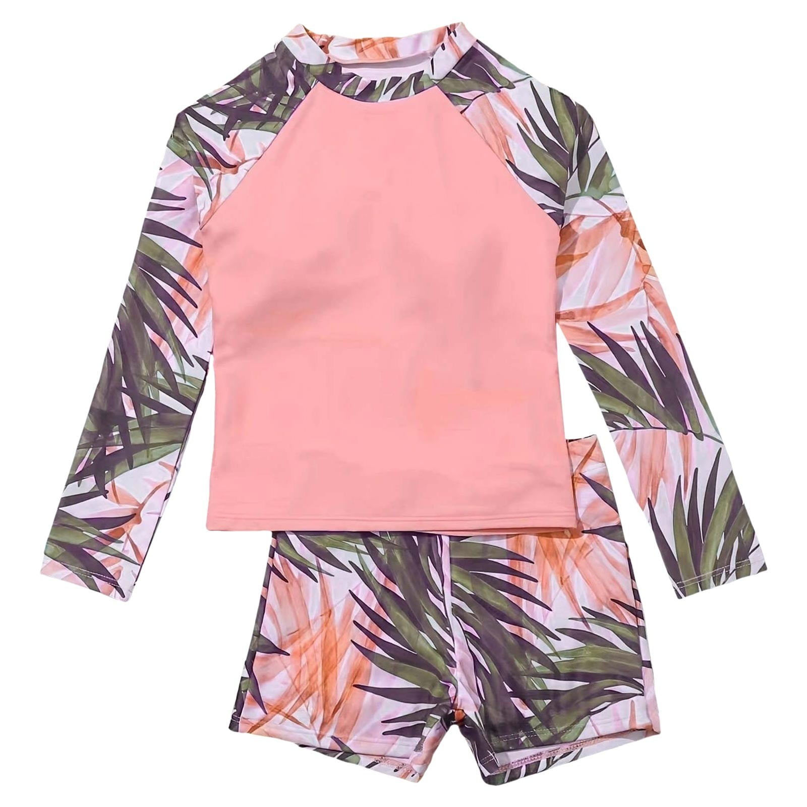 Click here for Miashui Girls Bathing Suit Printed Long Sleeve Ras... prices