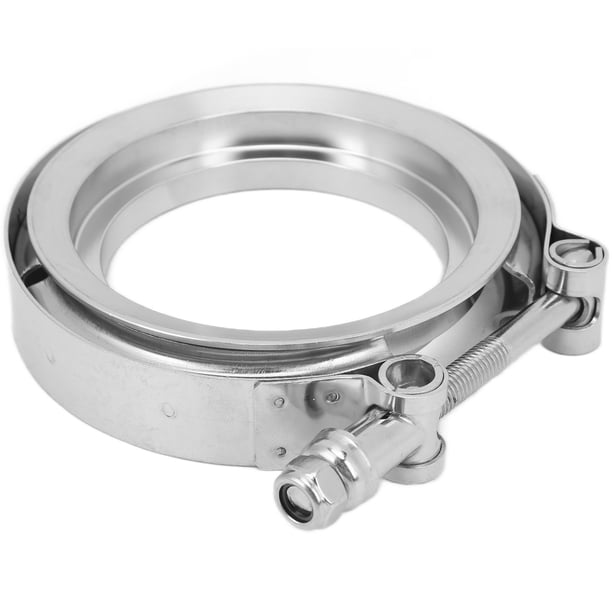 V Band Clamp Kit, Corrosion Resistance 7.62cm/3in Downpipe Flange Clamp ...
