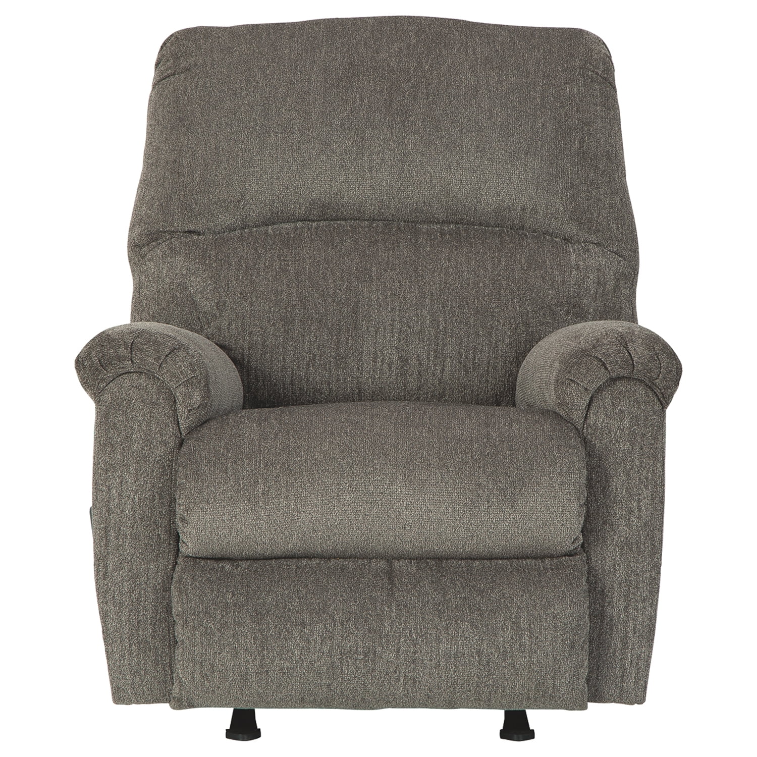 Benjara Fabric Upholstered Rocker Recliner with Tufted Backrest, Taupe ...