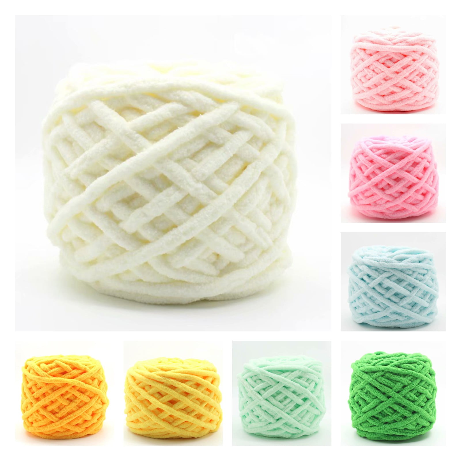Hesroicy 1 Roll 32M Yarn Soft Wide Usage Polyester Hand Woven DIY Craft ...