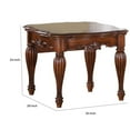 ACME Dreena Rectangular Wooden End Table in Cherry - Walmart.com