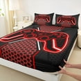 Castle Fairy Red Video Game Bed Sheets for Teens Female Men,Hexagon ...