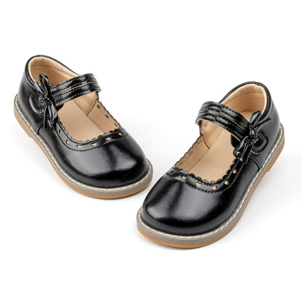 Vestido Mary Jane de Shomosa para niñas pequeñas, negro, talla 13.5 ...