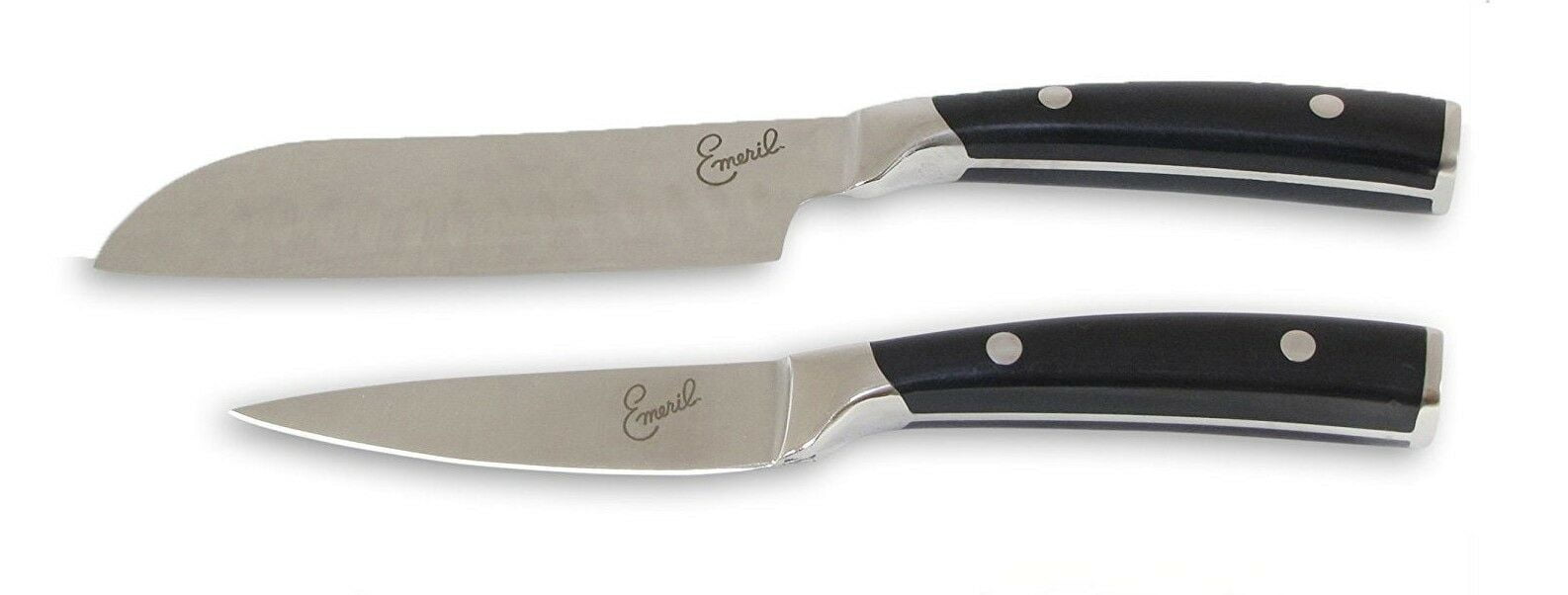 Emeril 2 Piece Knife Set 5" Santoku 3.5" Paring Knife Forged Steel ...