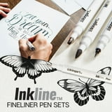 KINGART® Inkline™ Fine Line Art & Graphic Pens, Archival Japanese Ink ...