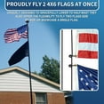 Flag Pole for Outside House, 20 FT Heavy Duty 45K PSI & 95 HBW Hard ...