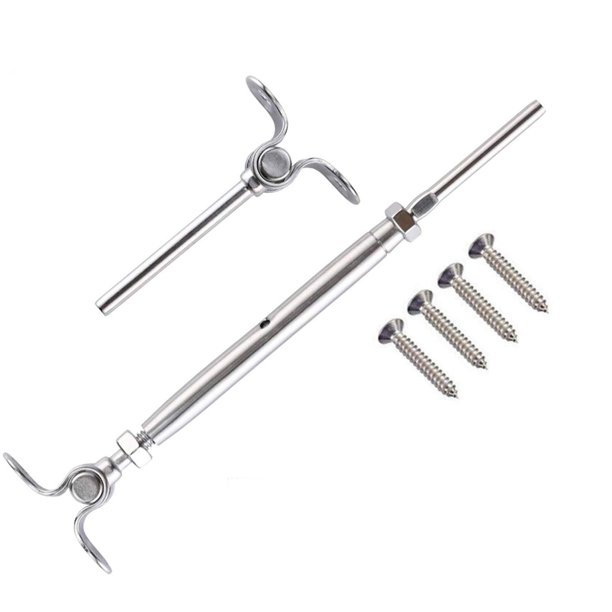 Fit 1/8" Stainless Steel Cable Deck Railing System Stainless Steel Wire ...