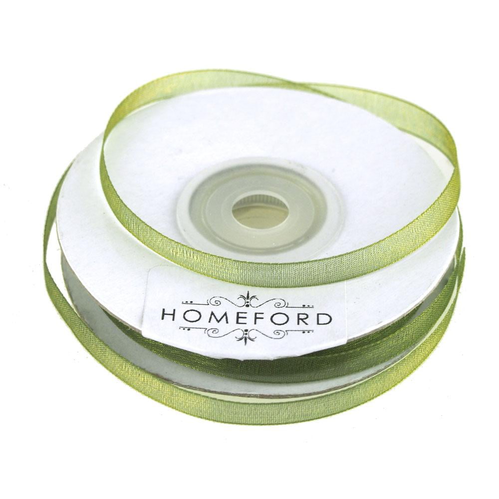 Sheer Organza Ribbon, 1/4-inch, 25-yard, Moss Green - Walmart.com