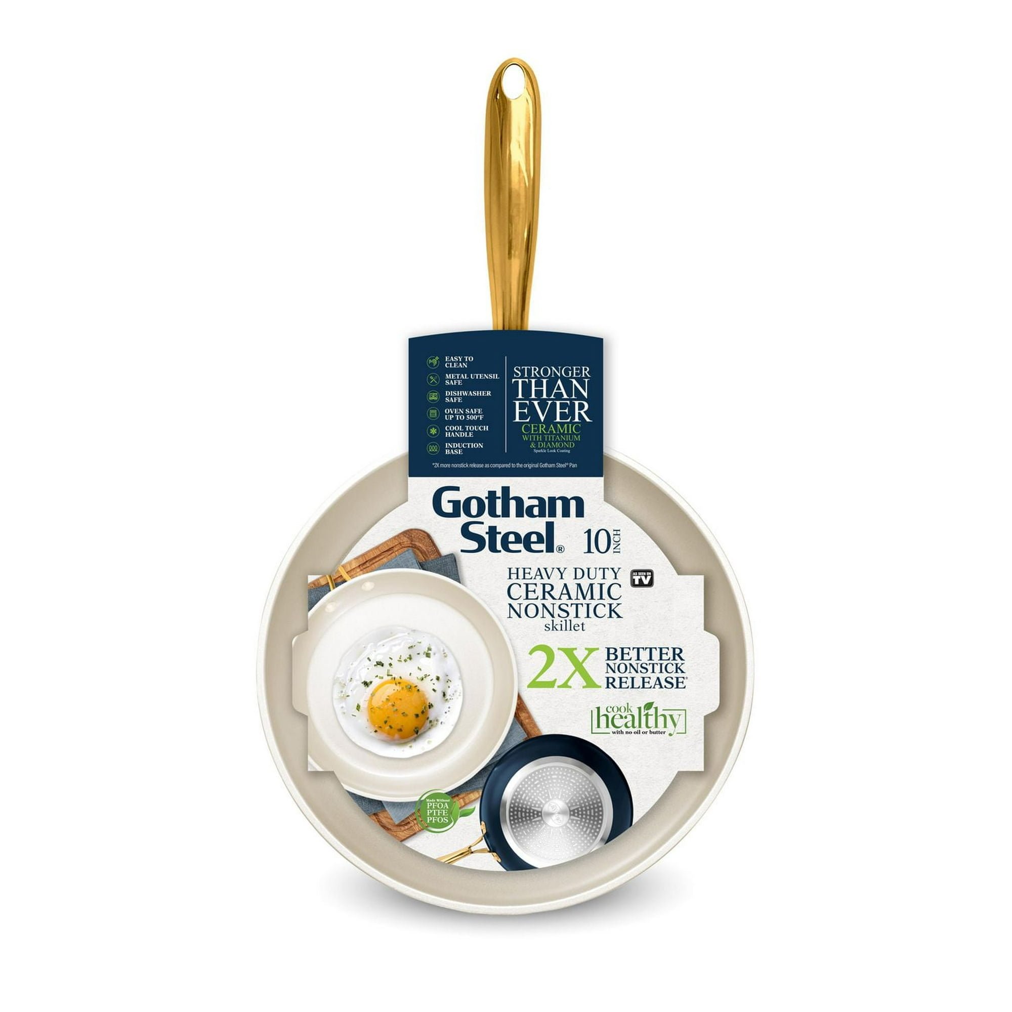 Click here for Gotham Steel Fry Pan Nonstick Skillet 10 Cream Nav... prices