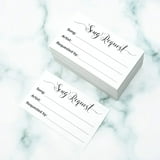 RXBC2011 100 Song Request Cards Play Song at Wedding Reception Prom ...