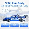 1:64 Blue Alloy Sports Car Model, Personalized Painting, Christmas ...