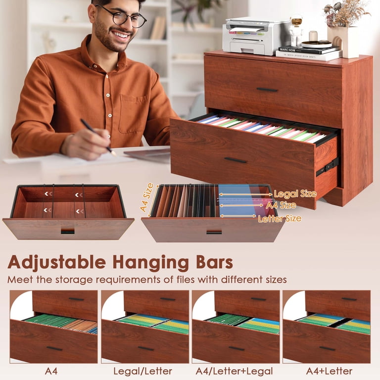 Lateral Wood File Boss Office Products 3 Drawer Lateral Wood File