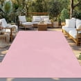 Pink Indoor Outdoor Rugs 6x9 Ft, Natural Solid Color Organic Mottling ...