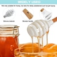 3 Pcs Silicone Honey Dipper Sticks - Spiral Design Non-Drip Honey Spoon ...