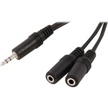 C2G 6in Value Series™ One 3.5mm Stereo Female To Two RCA Stereo Male Y ...