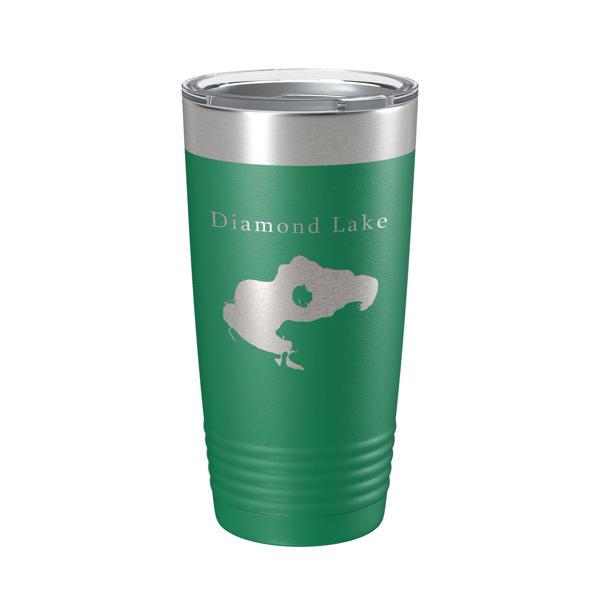 Diamond Lake Map Tumbler Travel Mug Insulated Laser Engraved Coffee Cup ...