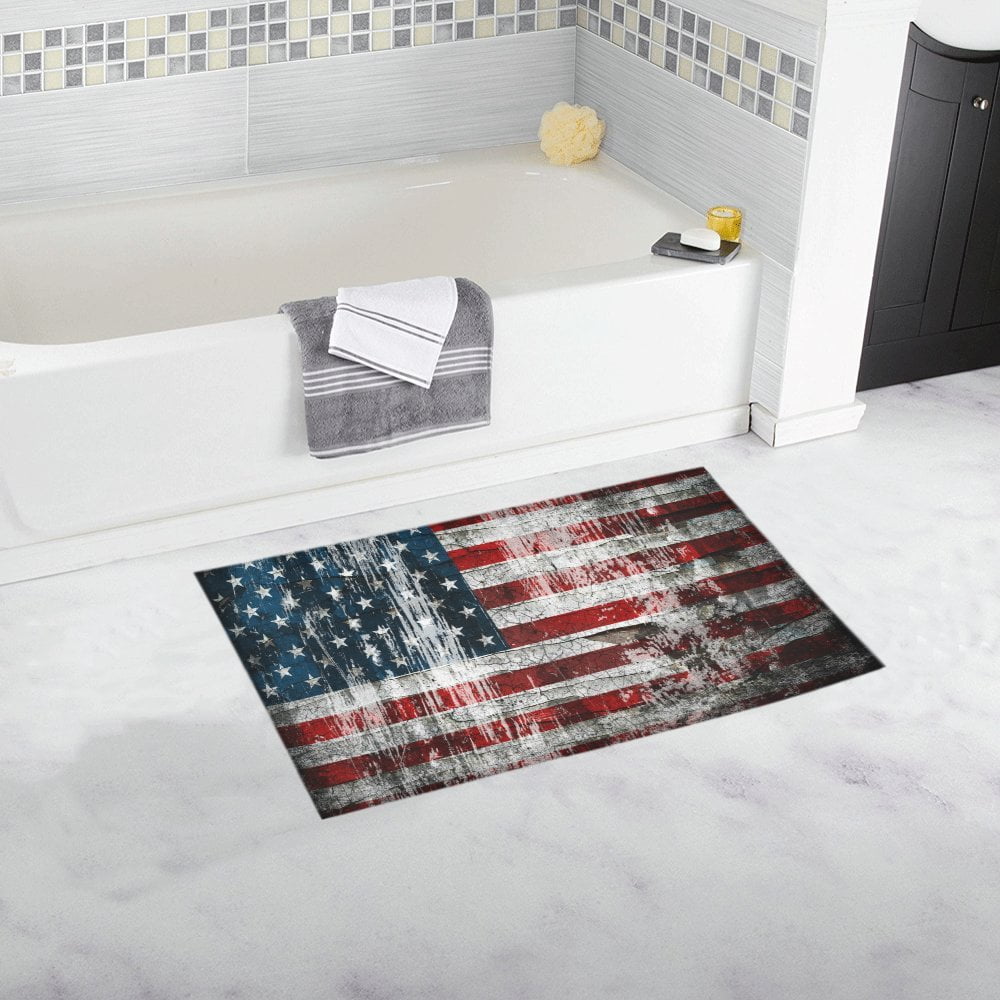 MKHERT American flag Doormat Non-slip Bath Mat Floor Mat 30x18 inch ...