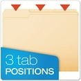 File Folders, Letter Size, 1/3 Cut, Manila, 100 per Box (752 1/3 ...