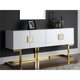 Meridian Furniture Beth Solid Wood Sideboard/Buffet in White Lacquer ...